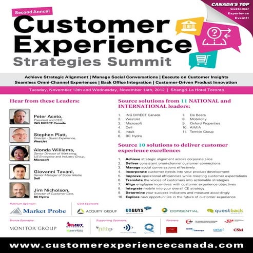 customer_experience2012 | PDF | Business Expos & Conferences | Events