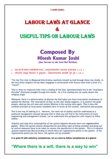 Labour law checklist | PDF