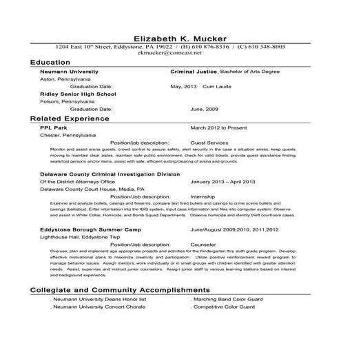 resume SUBRIAN L Ward | DOC