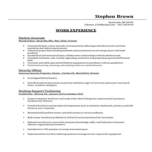 Steve resume | DOCX