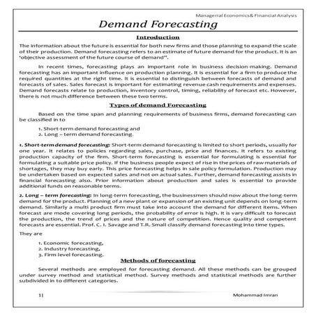 6 Demand forecasting | DOCX