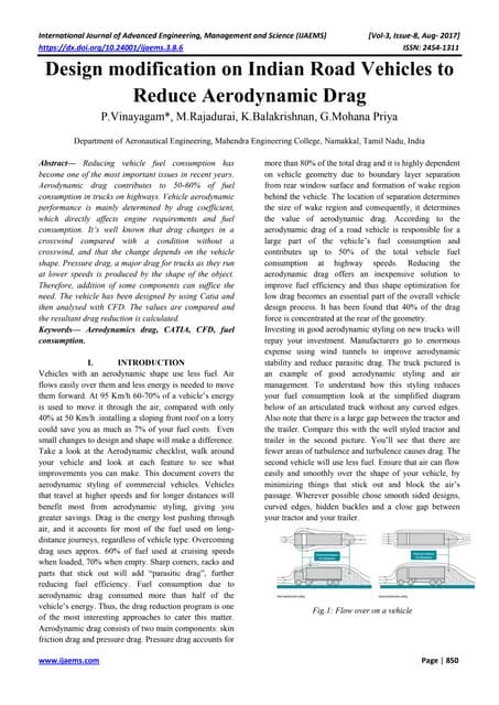 Modification of airflow around a FSAE Race car using sidepods to ...