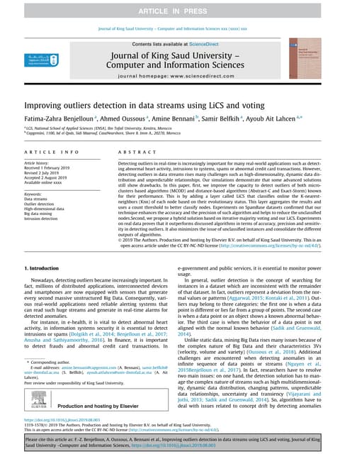 Detecting Outliers And Anomalies In Data Streams Pdf