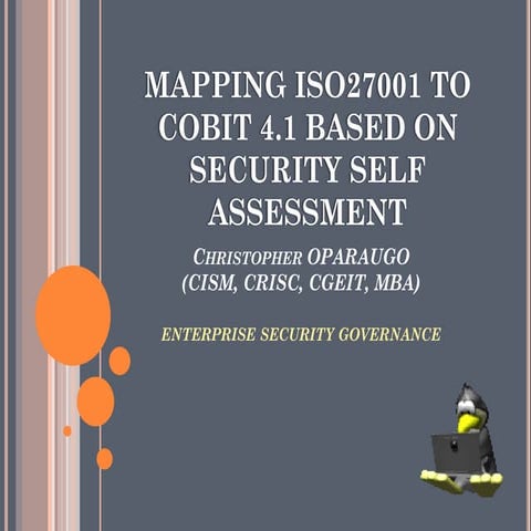 MAPPING_ISO27001_TO_COBIT4.1 | PPT