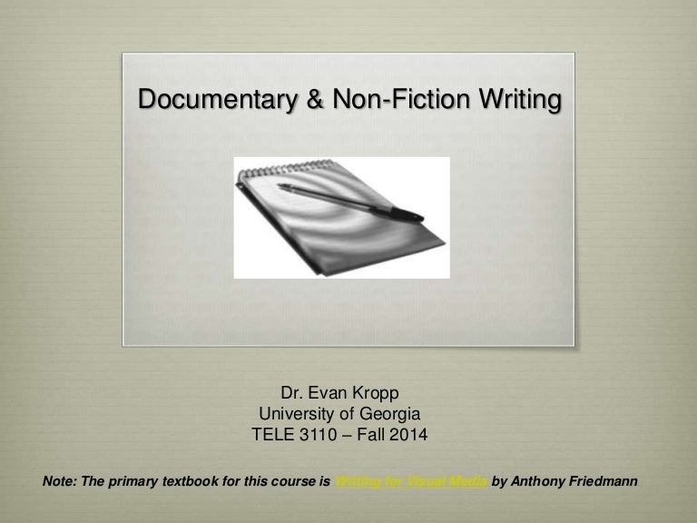 Writing a Documentary Treatment