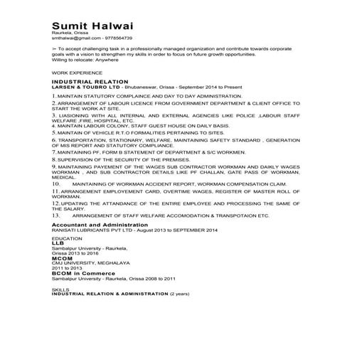 Resume | RTF | Business | Business and Finance