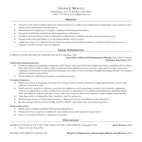 Resume Current | DOC