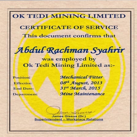 OTML Certificate | PDF