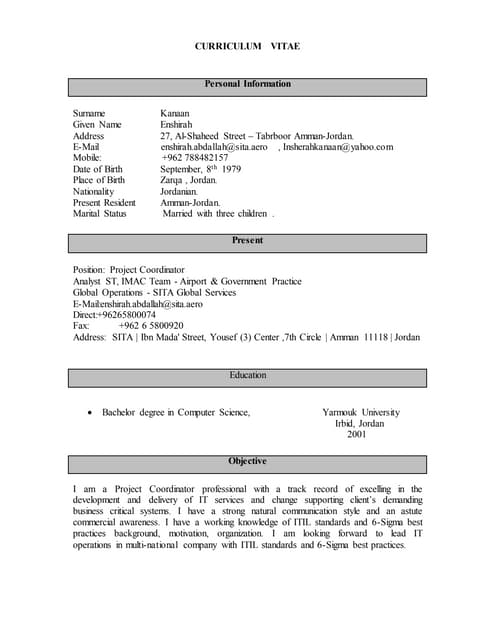 Jessica Rahbani Bou Zeid CV | PDF