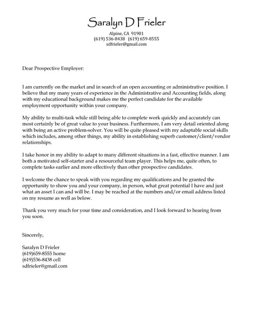 Sally Peck Cover Letter | DOCX