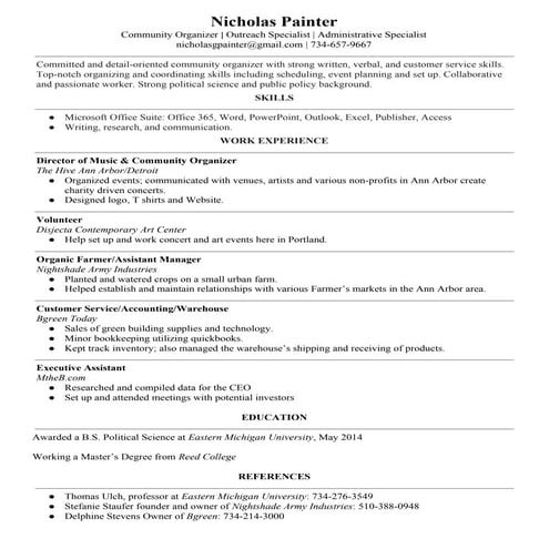 Nicholas Painter presentations