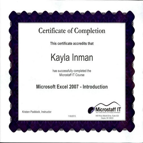 The microsoft excel 2007 | PPT