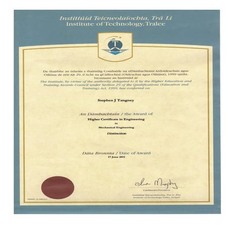 Higher Certificate | PDF