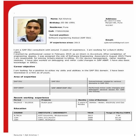 Resume-Ajit | PDF