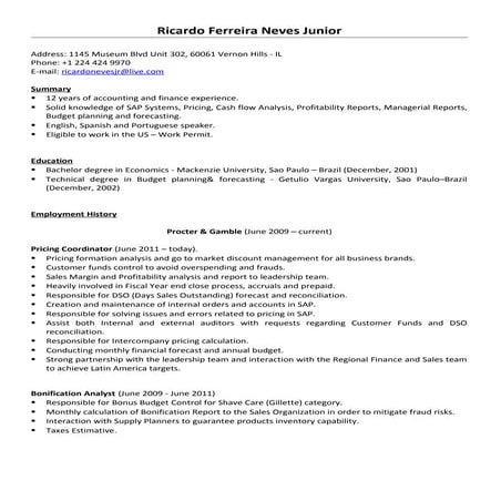 Ricardo Neves Junior Resume 01 23 17 | DOC