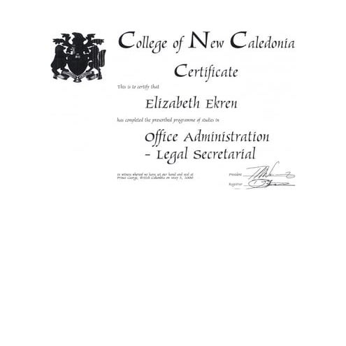 Legal Cert | DOC