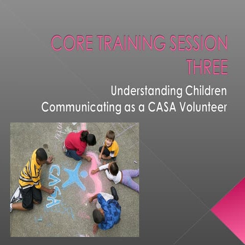 CORE TRAINING SESSION THREE | PPT | Parenting Babies and Toddlers ...