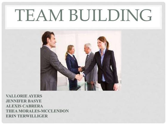 TEAM BUILDING PRESENTATION | PPTX | Career Advice | Careers