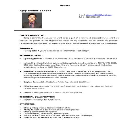 Ajay Resume | DOC