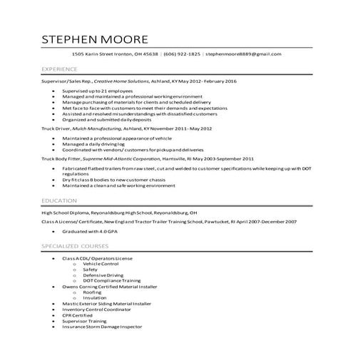 Stephen Moore presentations