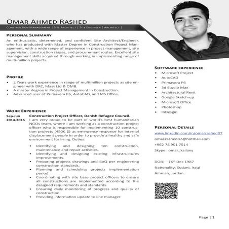 CV & Construction portfolio | PDF