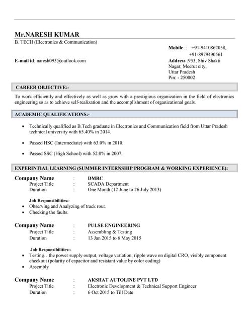 Jody resume EET | PDF