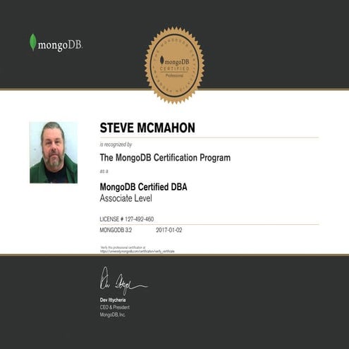 MongoDB DBA Cert | PDF