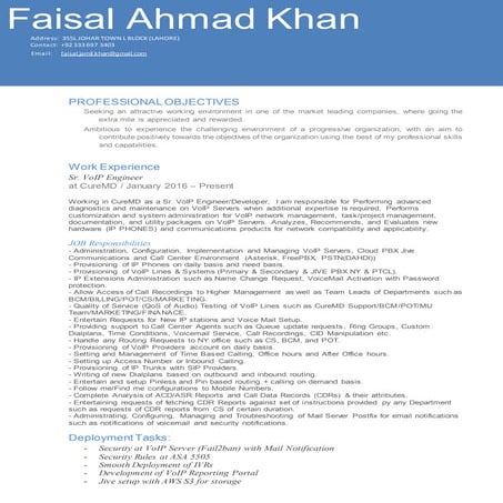 Sr. VoIP Engineer | DOCX