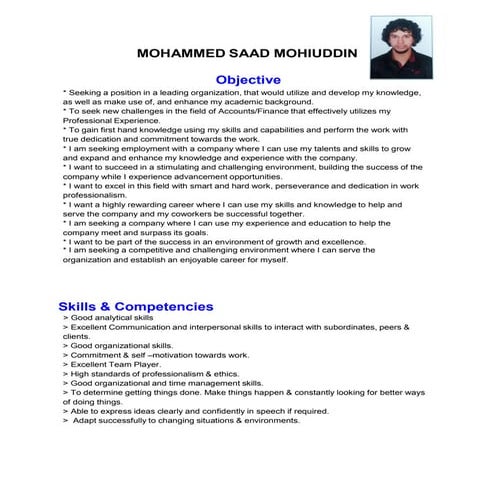 mohammed saad resume | PDF