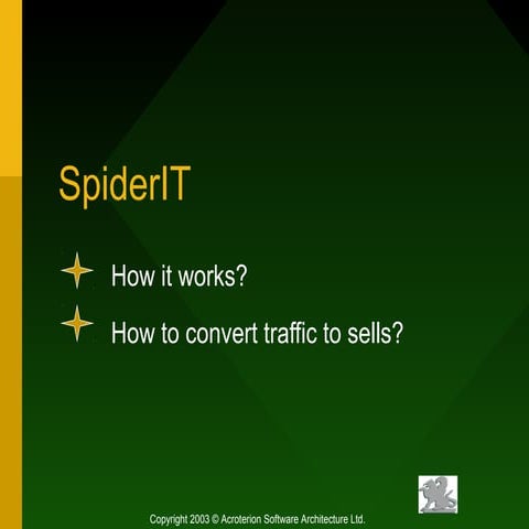 SpiderIT_presentation | PPT