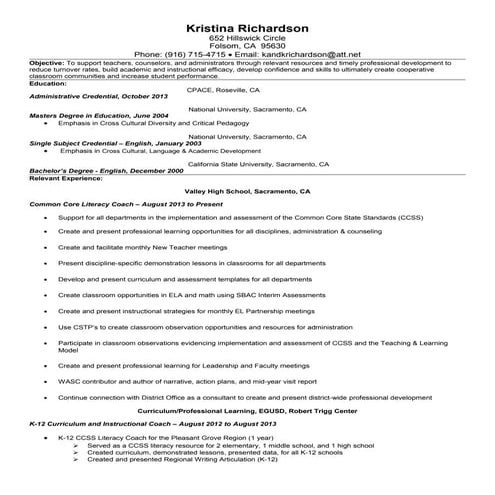 Kristina resume 2017 | PDF
