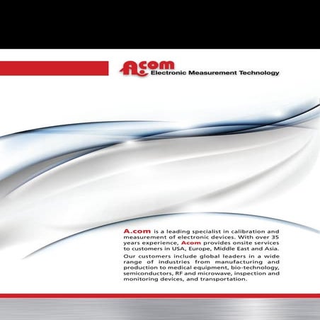 Brochure - Acom | PDF