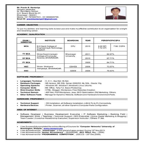 Pravin Kantariya 2016 | DOCX