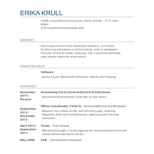 Erika Resume | DOCX