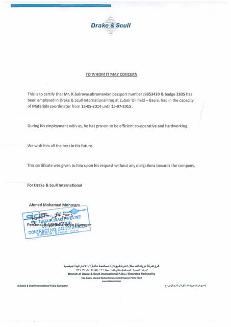 SAFETY CERTIFICATE ISCCO | PDF