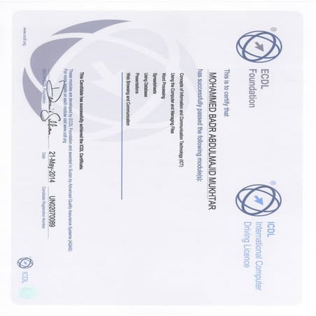 ICDL Certification | PDF