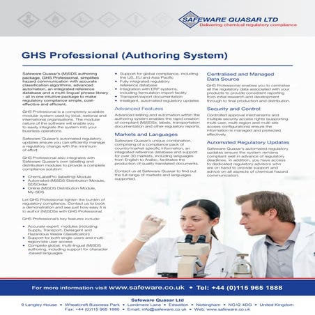 GHS Professional | PDF