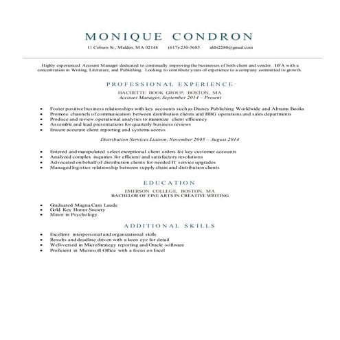 Condron Resume 2016 | DOCX