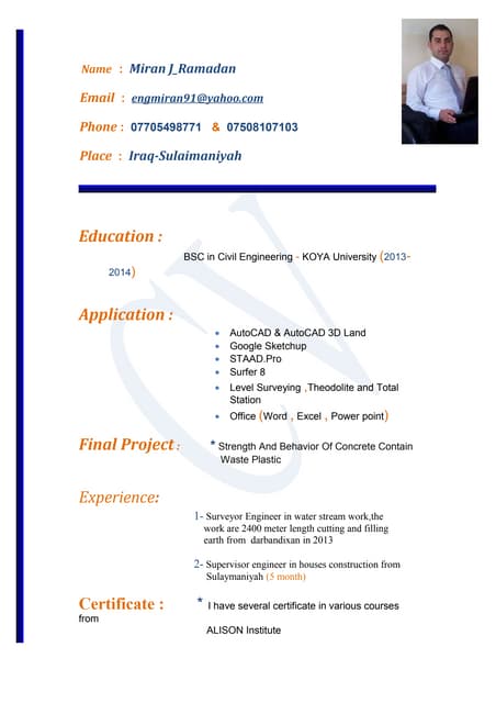 Hafiz Ahmed Waqas Resume | PDF | Civil Engineering Industry | Industries