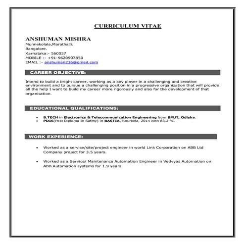 Resume Lalit Kumar | DOC