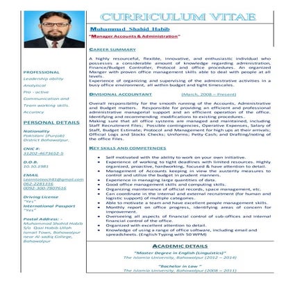 CV Shahid | DOCX
