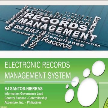 6 electronic records management | PPTX