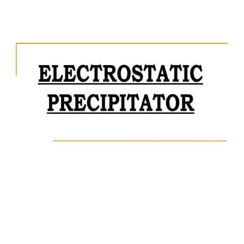 Electrostatic Precipitator | PDF