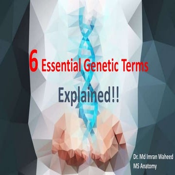 6 essential genetic terms explained!!! | PPT