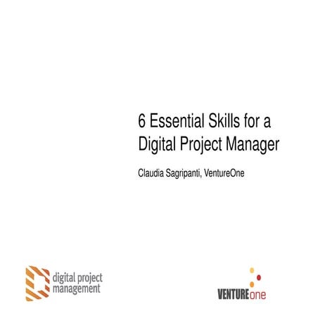Digital Project Management: A Comprehensive Guide | PDF