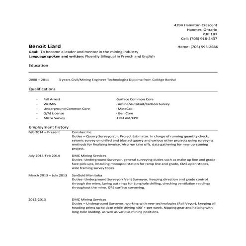 Benoit Liard Resume | PDF