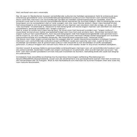 Het verhaal van een vreemde | DOCX
