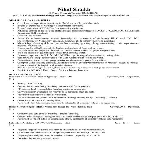 resume nihal shaikh | PDF