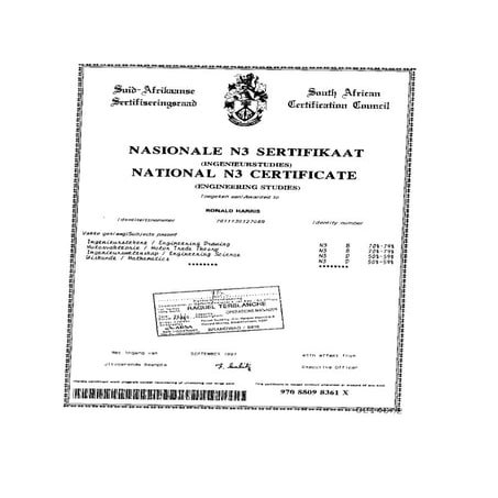 N3 Certificate | DOCX