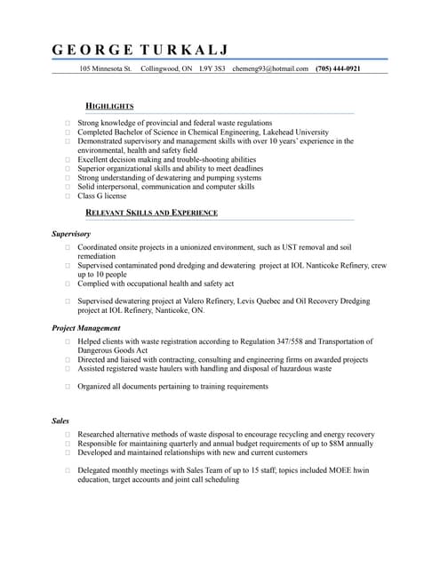 Rodney Resume | DOC | Commercial Trucks | Auto Body Styles